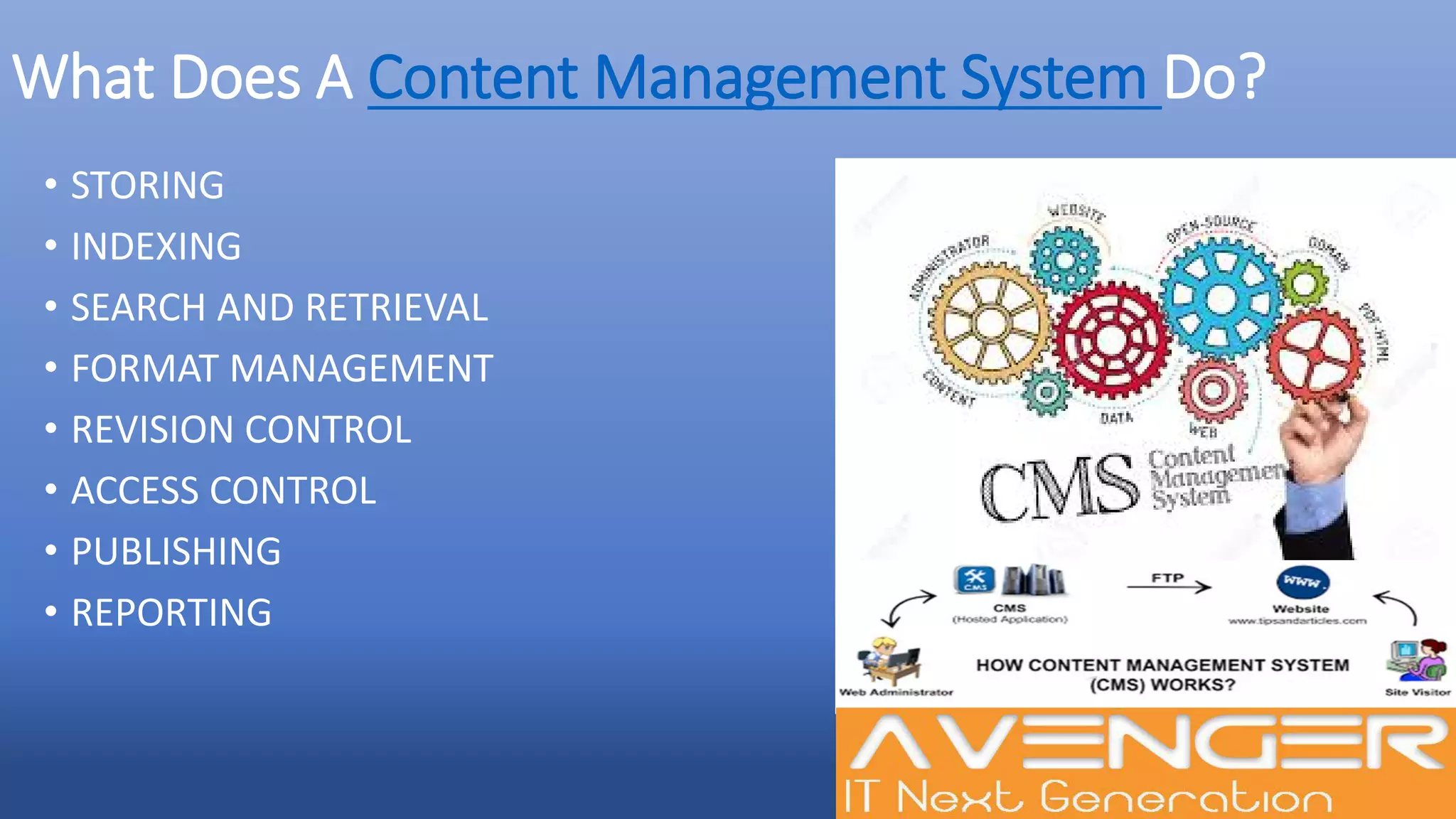Why should we use content management system | PPT