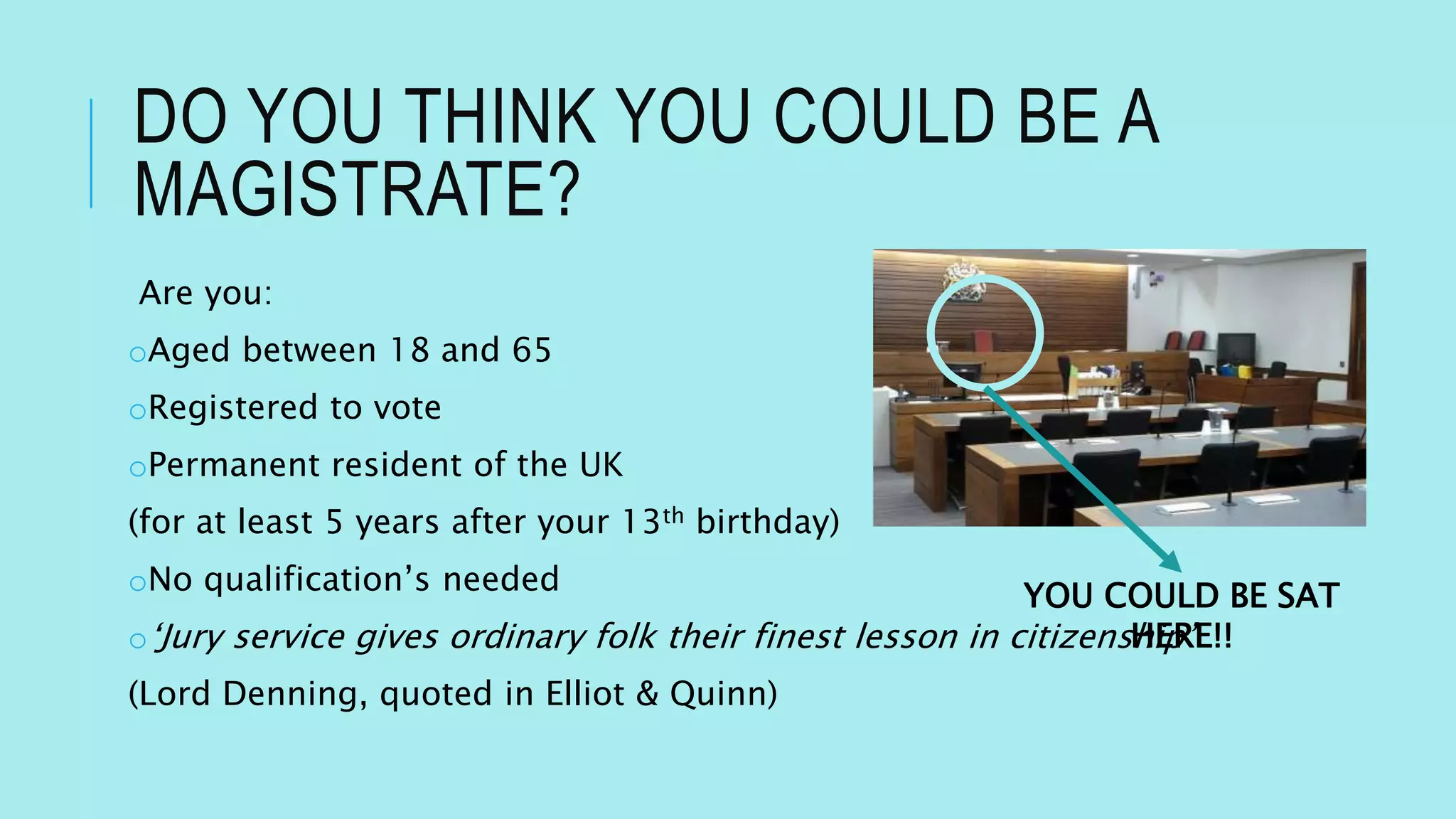 Why should you become a magistrate (task2) | PPT