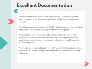 Laravel for Your Web Development Project | PDF