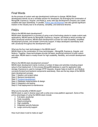 Why Should You Choose MEAN Stack Development for Web Apps.pdf