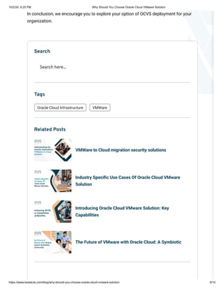 Why Should You Choose Oracle Cloud VMware Solution.pdf