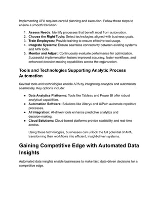 Unlocking Business Growth with Automated Data Analytics | PDF