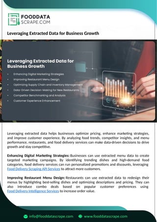 Extract Food Categories & Menu Items from Didi Foods Mexico | PPTX