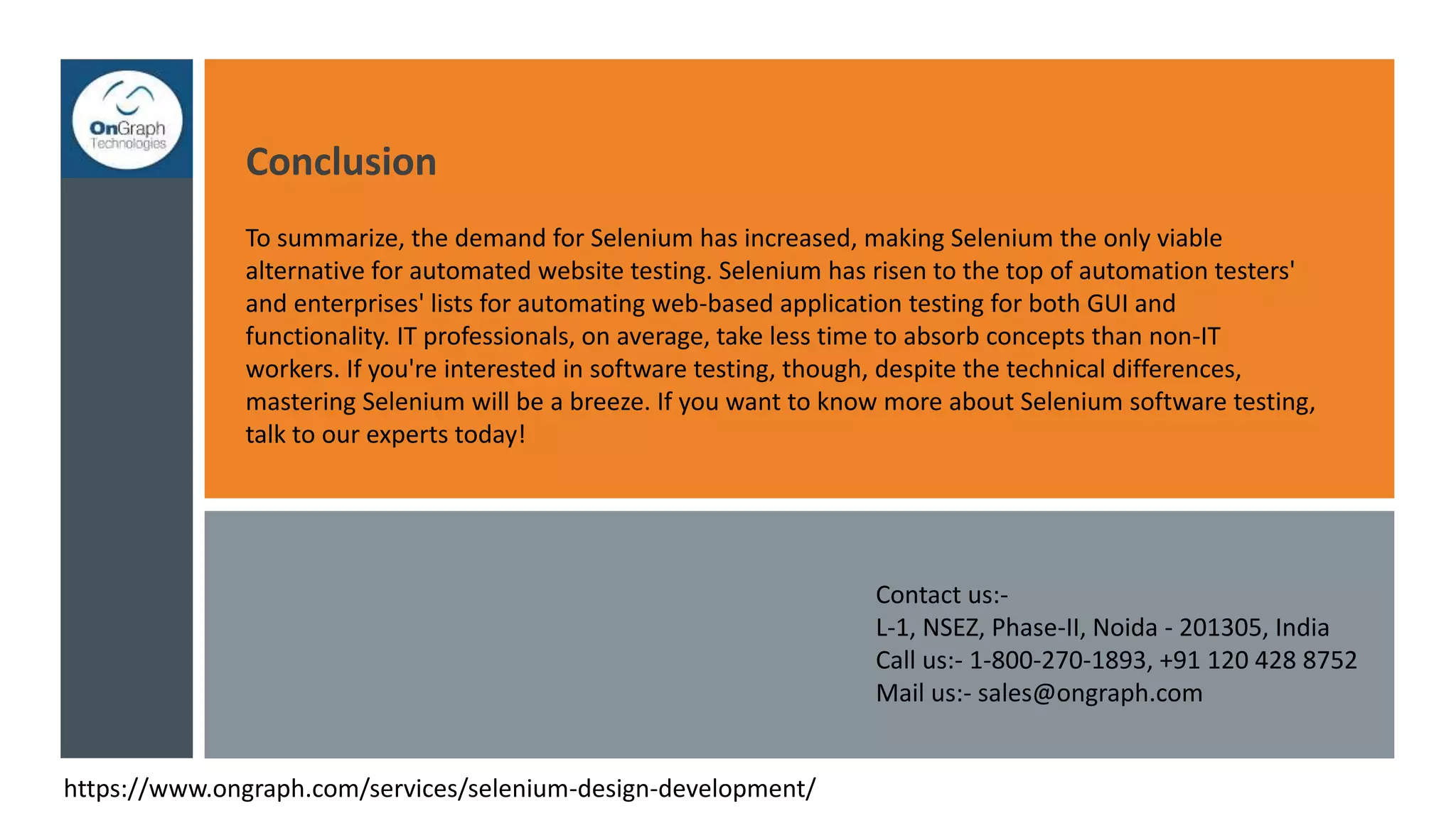 Why should you learn Selenium? | PPT Why should you learn Selenium? | PPT