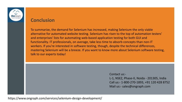 Why should you learn Selenium? | PPT Why should you learn Selenium? | PPT