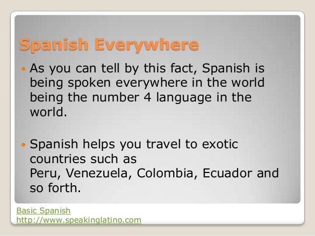 Why should you learn spanish part 2 Why should you learn spanish part 2