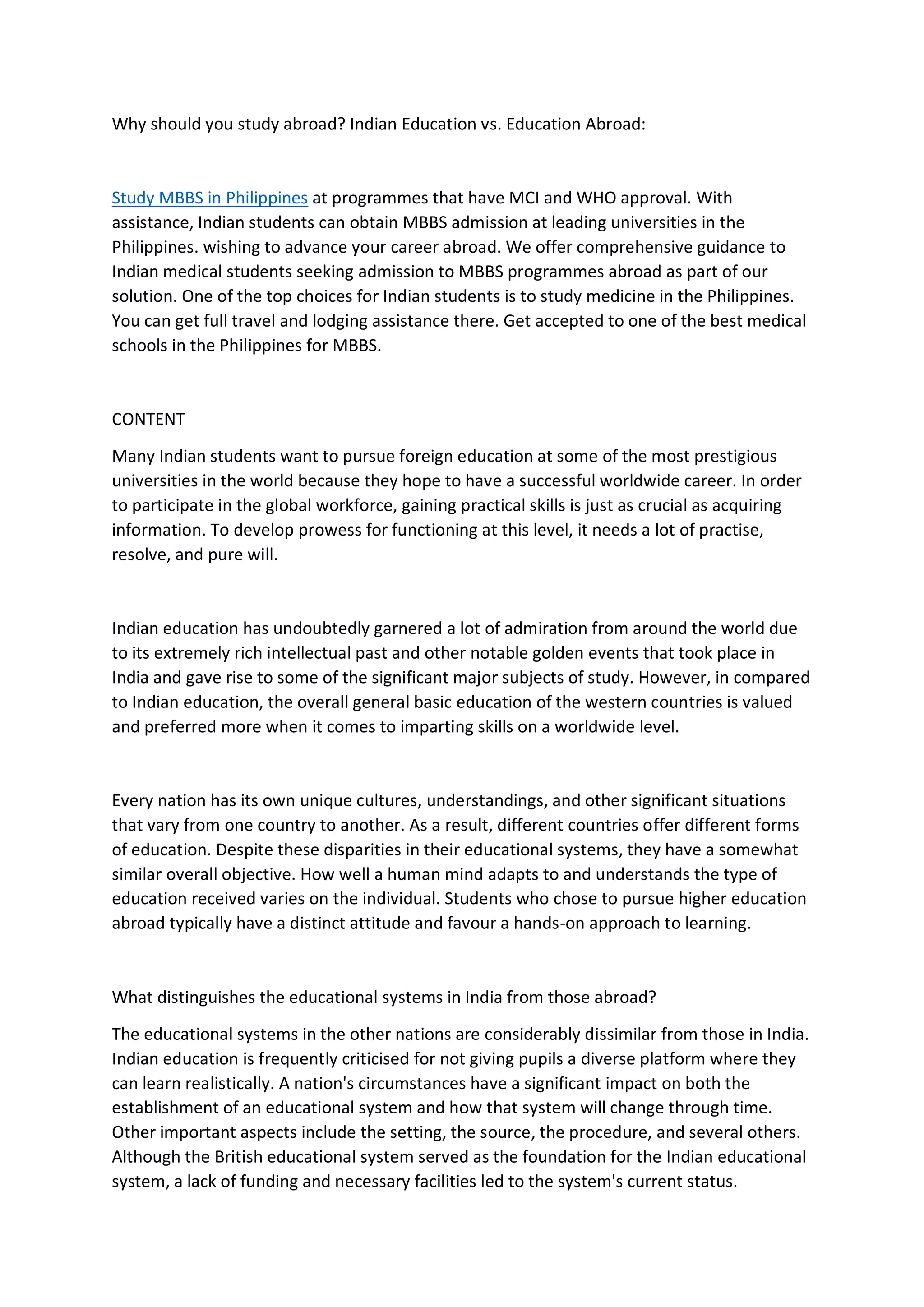 Why should you study abroad.pdf | Free Download Why should you study abroad.pdf | Free Download