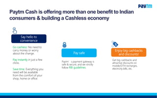 Why should you use Paytm? | PPTX | Credit Cards | Personal Debt