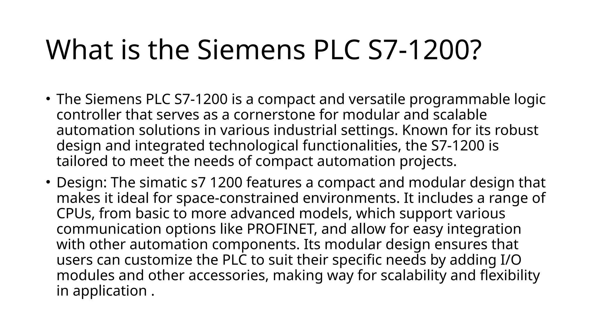 Why Siemens PLC S7-1200 is the best choice for Compact Automation ...