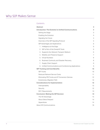 Why SIP Makes Sense: Enabling the Evolution to Unified Communications | PDF | Computer ...