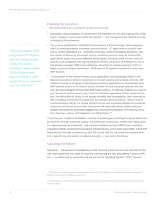 Why SIP Makes Sense: Enabling the Evolution to Unified Communications | PDF | Computer ...