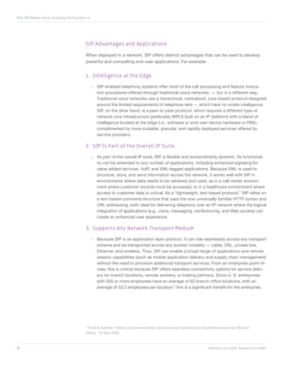 Why SIP Makes Sense: Enabling the Evolution to Unified Communications | PDF | Computer ...