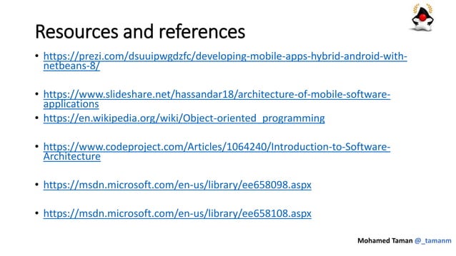 Why software architecture (Mobile Architecture)? | PPTX
