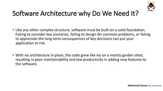 Why software architecture (Mobile Architecture)? | PPTX