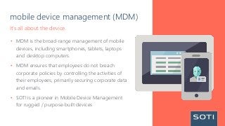 SOTI Enterprise Mobility Management - Michael Antinozzi - VP Global ...
