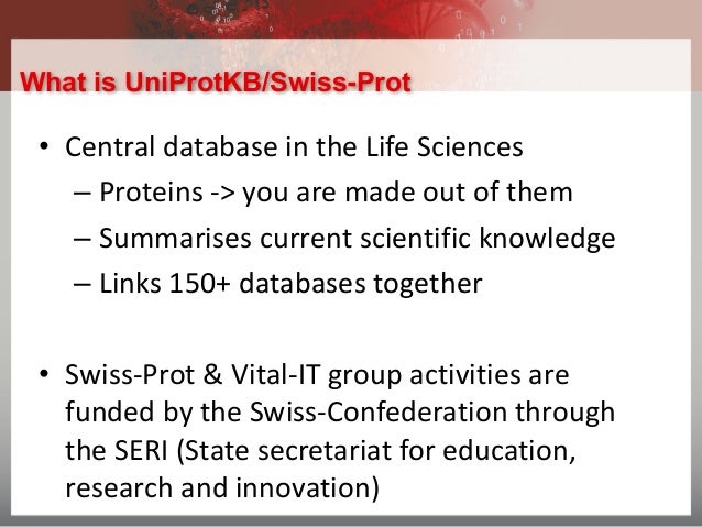 UniProtKB/Swiss-Prot:Why sparql?