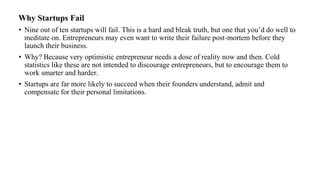 Why start-ups fail | PPTX