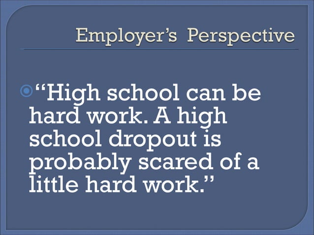 Why Stay in School Part 3 | PPT