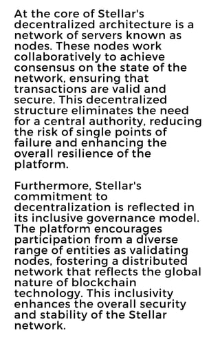 Why Stellar Exploring the Advantages of Stellar for Blockchain Projects.pdf