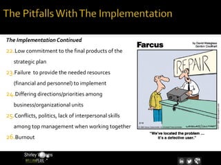 Why strategic initiatives fail to deliver. 26 Reasons