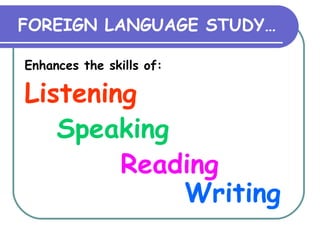 Why study foreign language | PPT