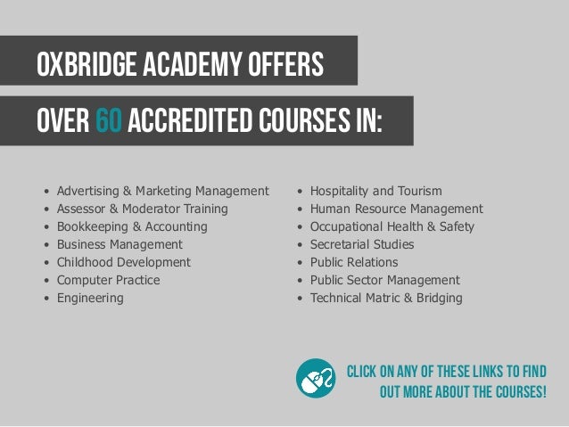 Why Study an Accredited Course at Oxbridge Academy?