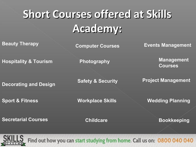 Why Study A Short Course? | PPT