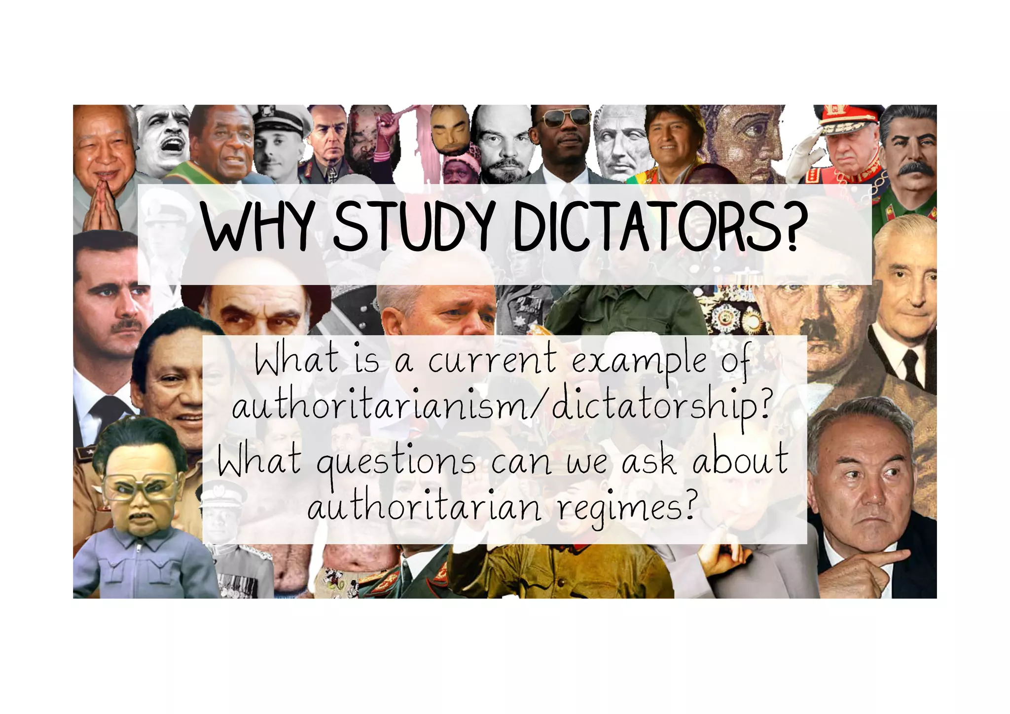 Why Study Dictators: Research Project | PDF