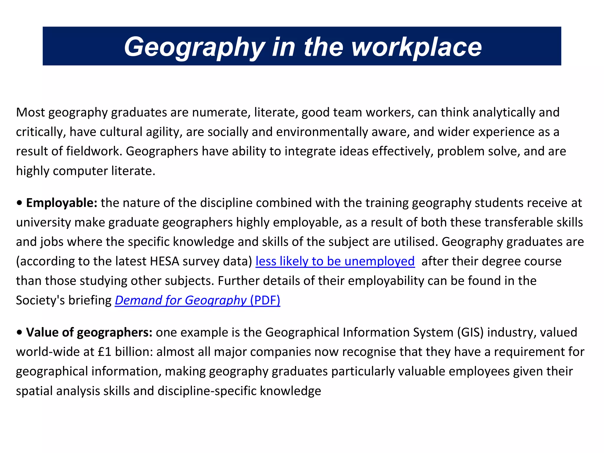 Why study geography | PPTX