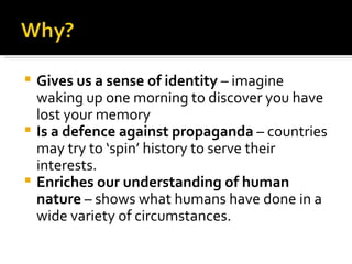 Why study history | PPT