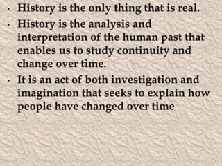 Why Study History | PPTX