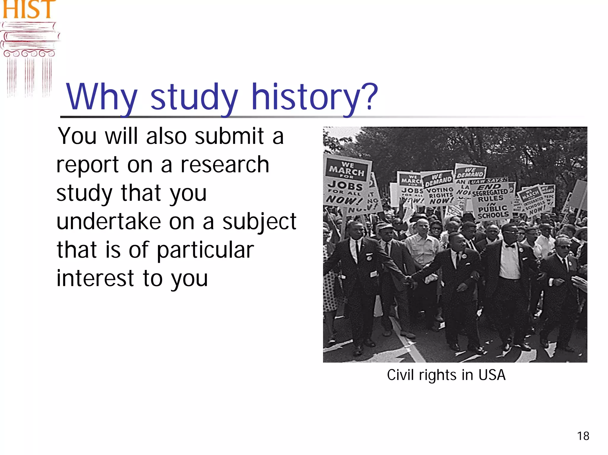 Why study history ppt | PDF