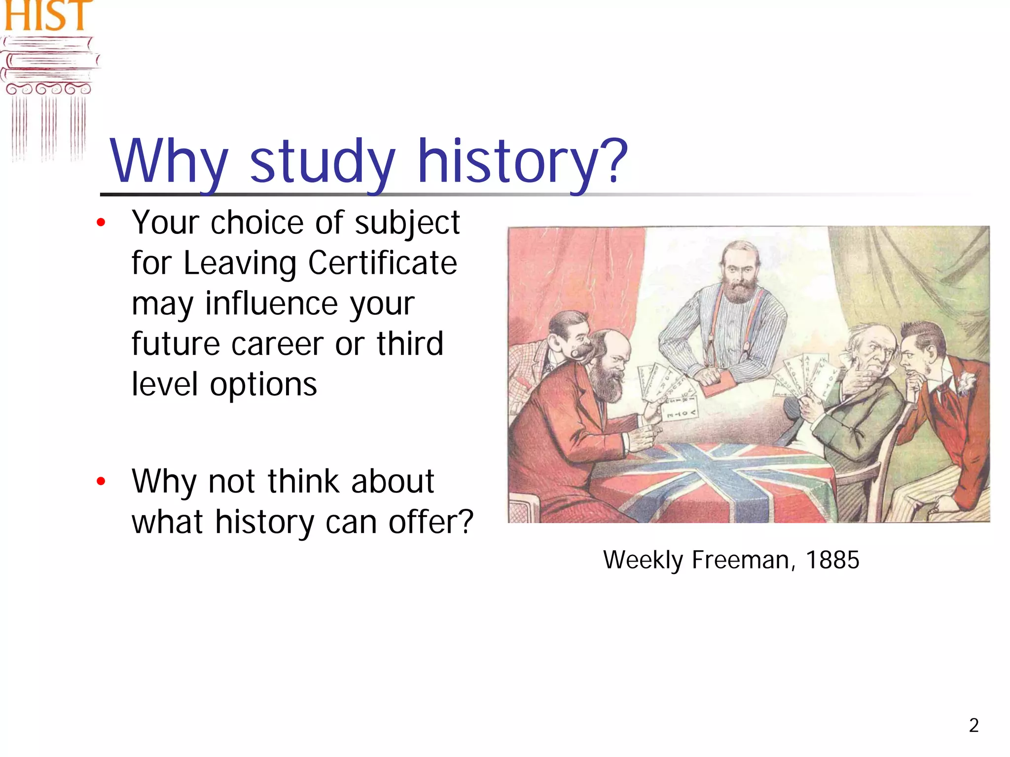 Why study history ppt | PDF