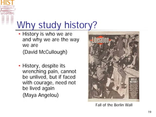 Why study history ppt | PDF