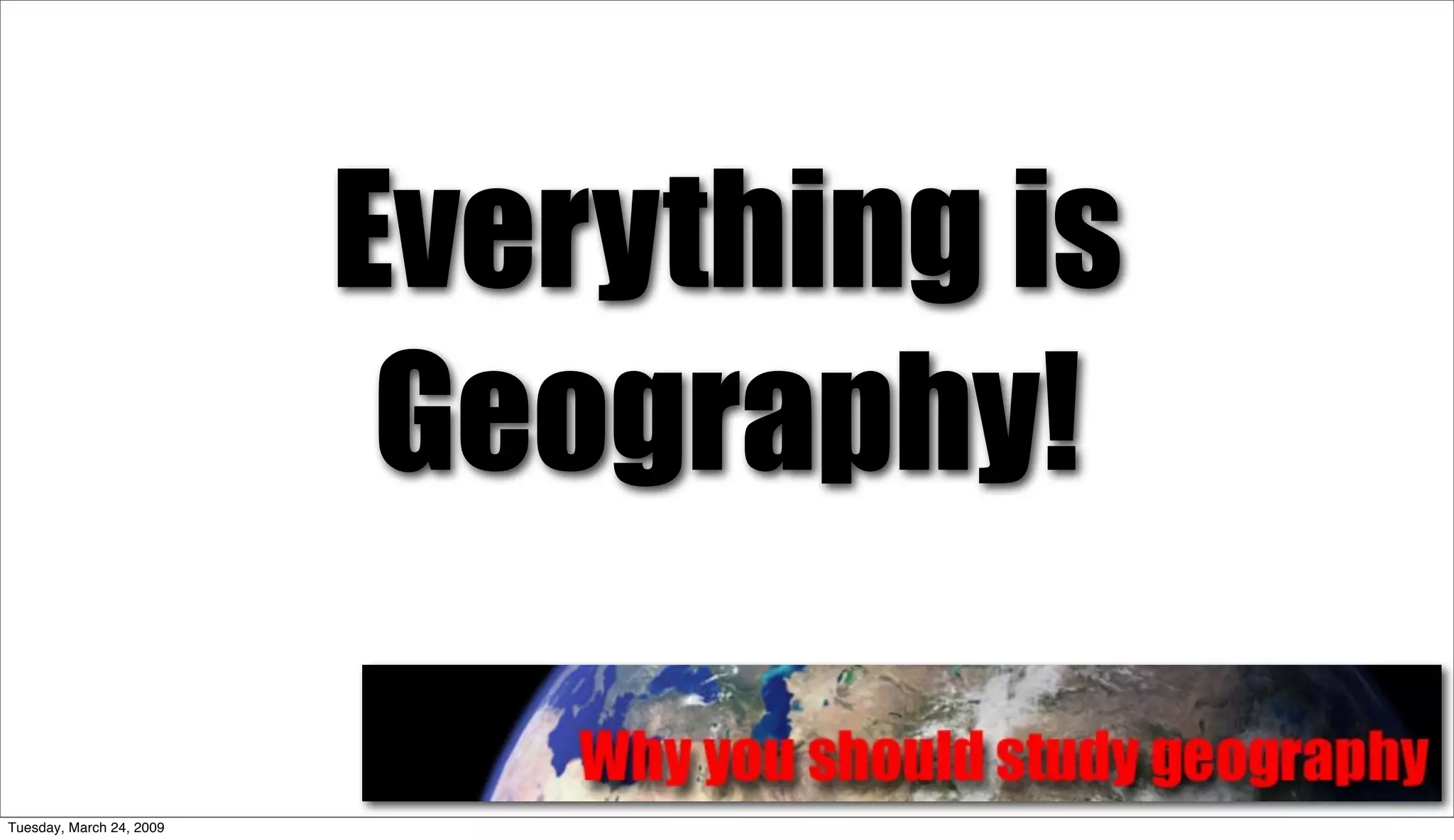 Why you should study Geography | ZIP