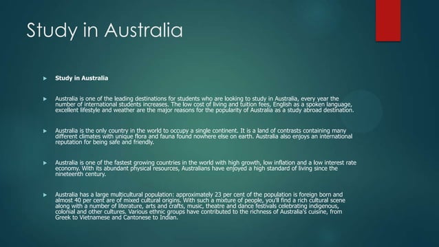 Why study in australia | PPTX