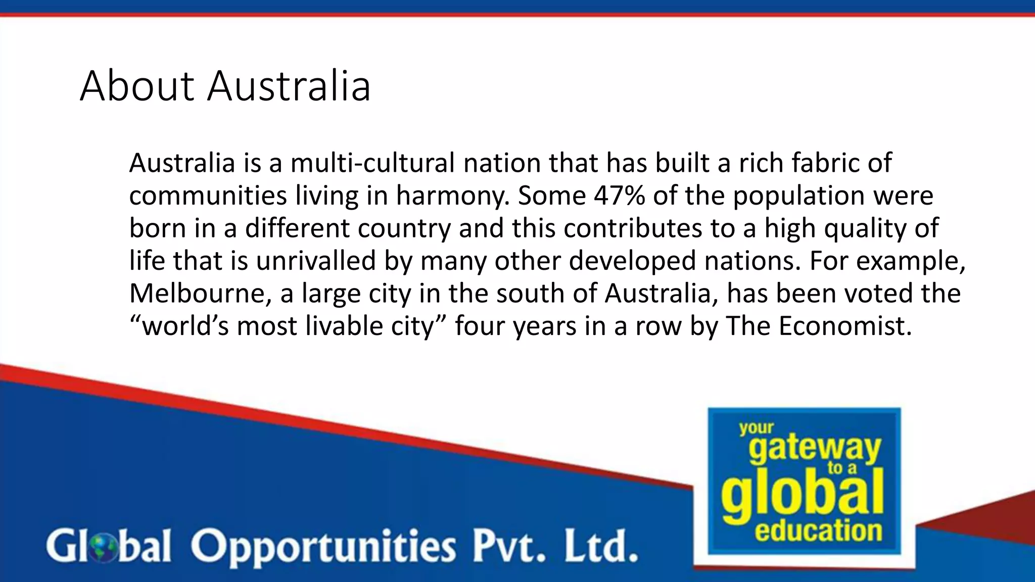 Why study in Australia | PPTX