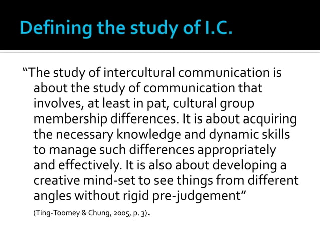 Why study intercultural communication | PPTX | Business and Finance