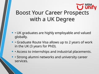 Why Study in the UK? The Benefits of World-Class Education | PPT