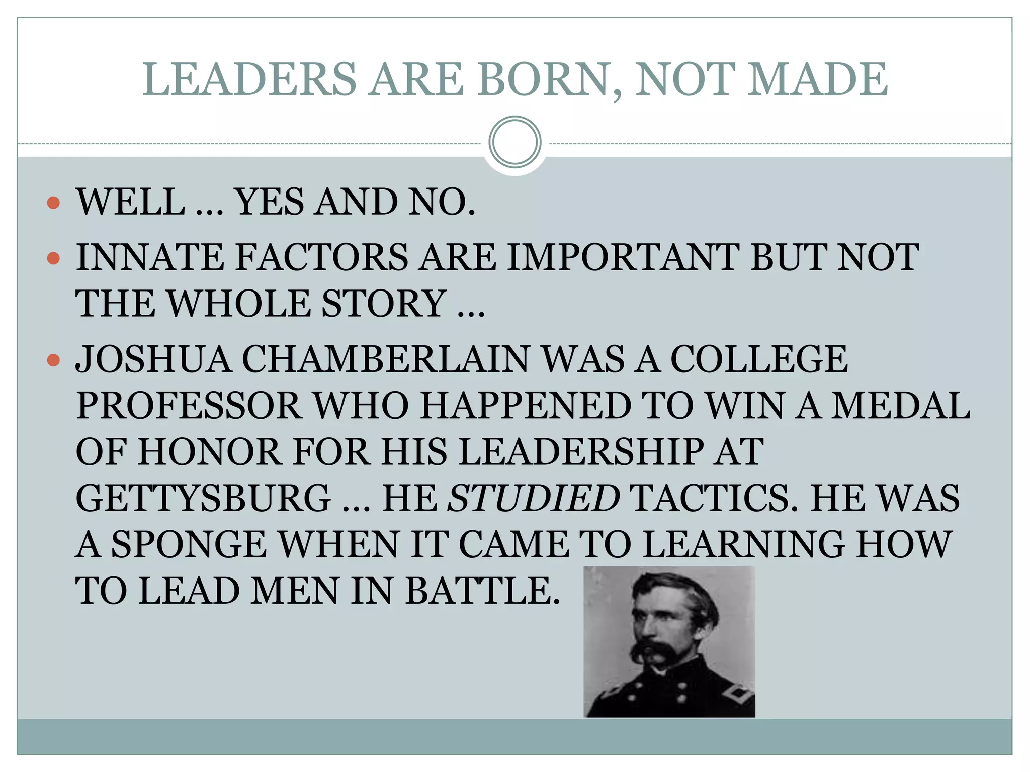 Why study leadership? | PPT