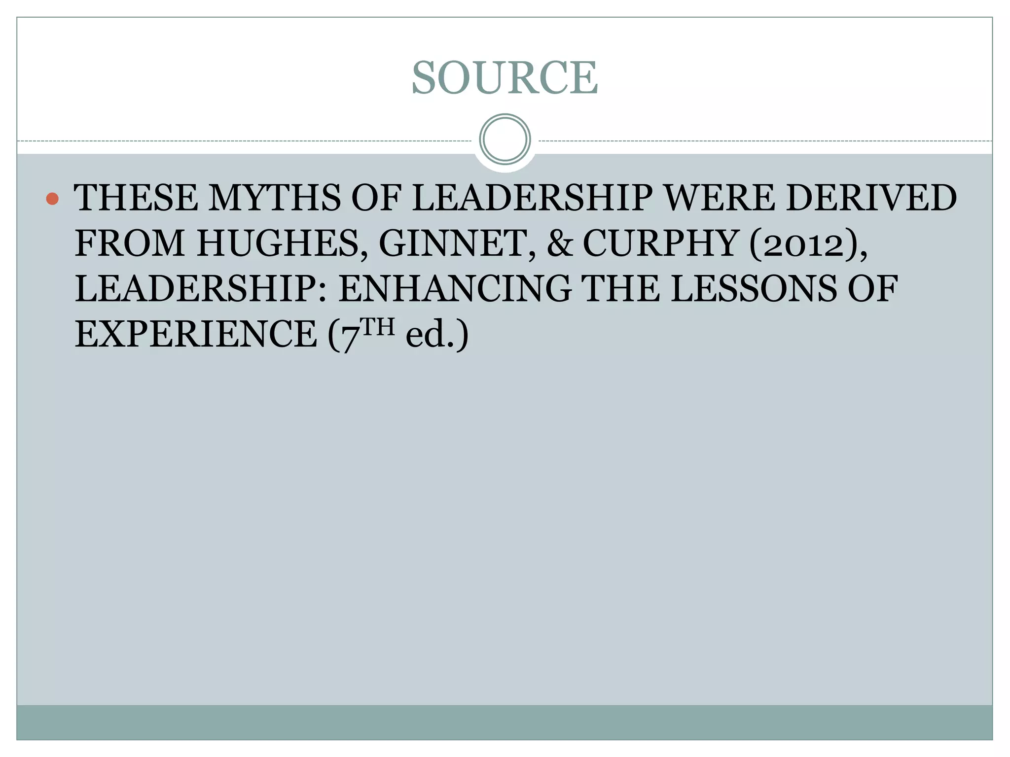 Why study leadership? | PPT