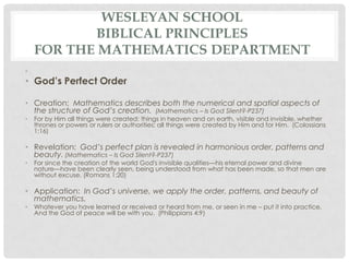 Why study mathematics | PPTX | Christianity | Religion & Spirituality