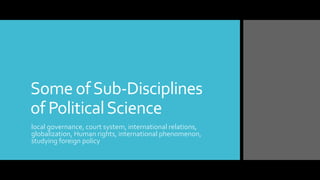 Why study political science | PPTX