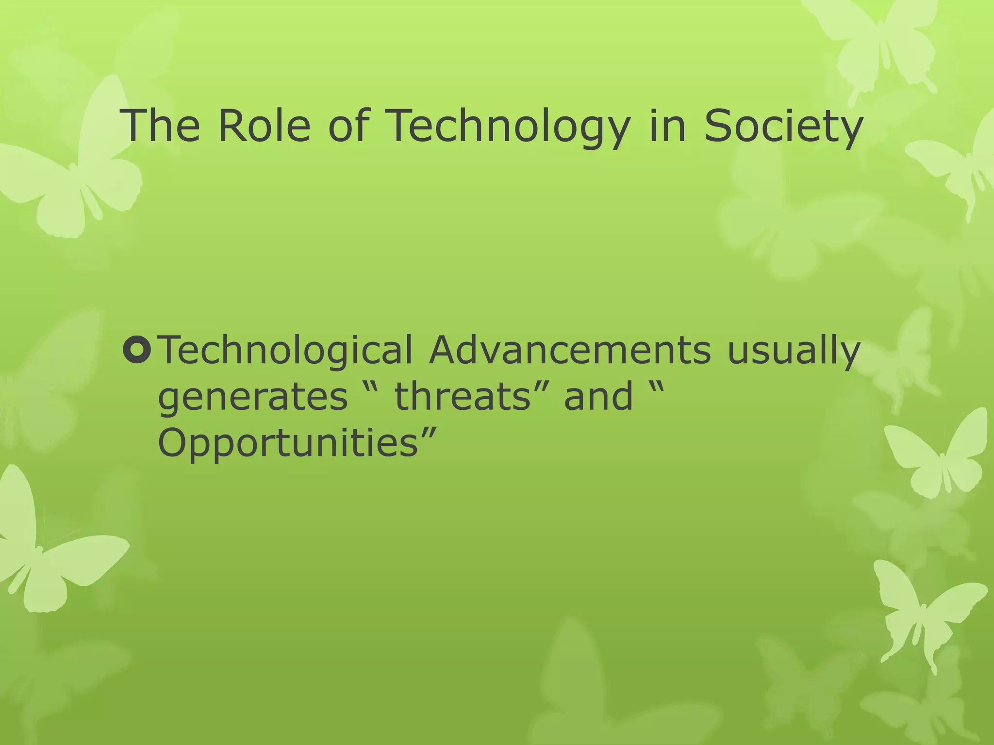 Why study science and technology in society | PPT