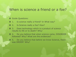 Why study science and technology in society | PPTX