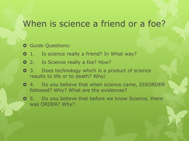 Why study science and technology in society | PPTX | Science