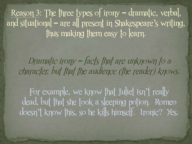 Why study Shakespeare?