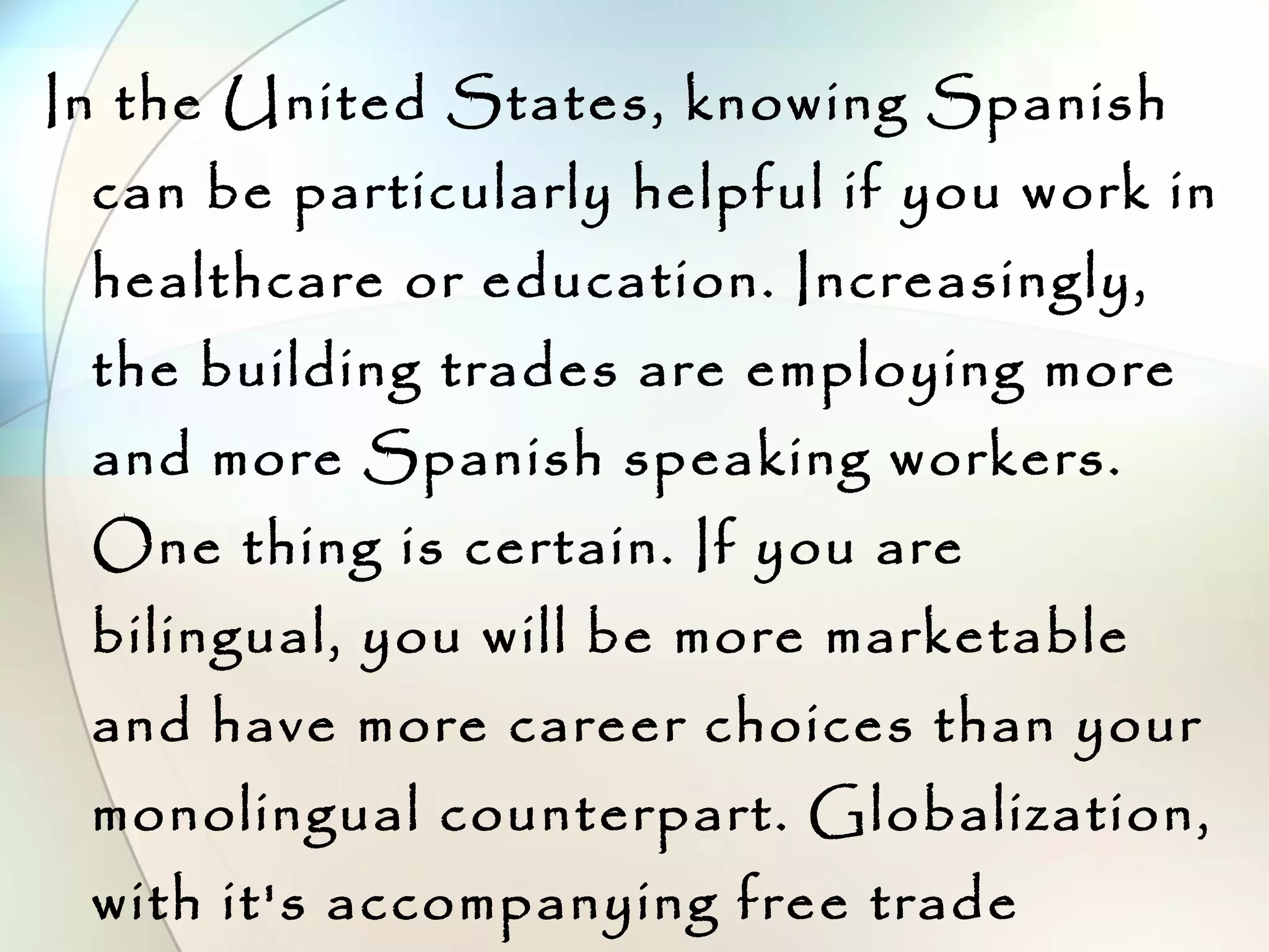 Why study spanish | PPT