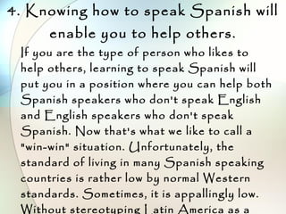 Why study spanish | PPT