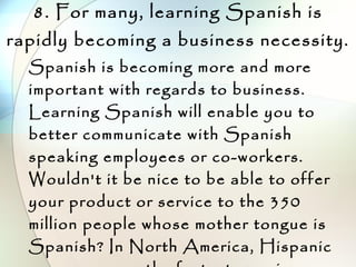 Why study spanish | PPT